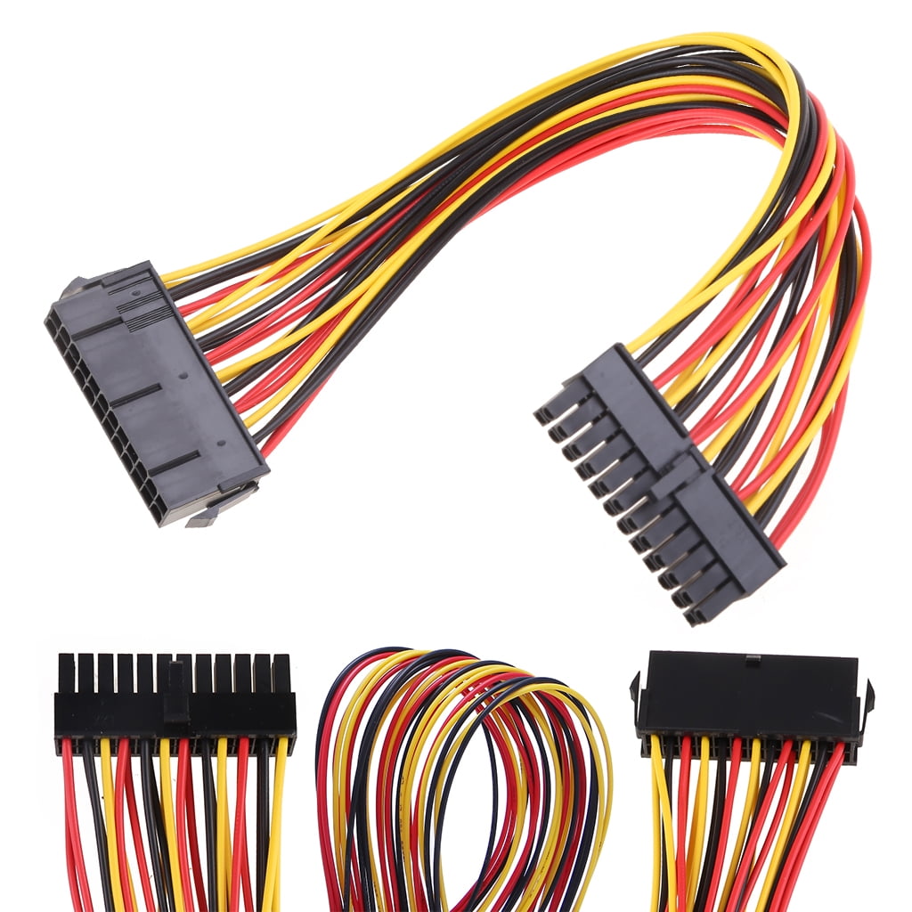 24-Pin Male To Female Connector Motherboard Power Supply Extension ...