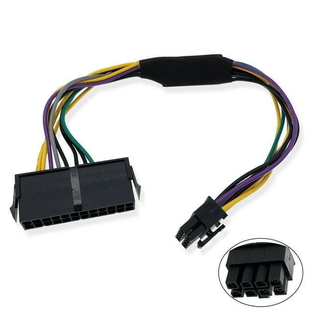 24-Pin to 8-Pin ATX Power Supply Adapter Cable for Dell Optiplex 3020 7020 9020 NEW - Walmart.com