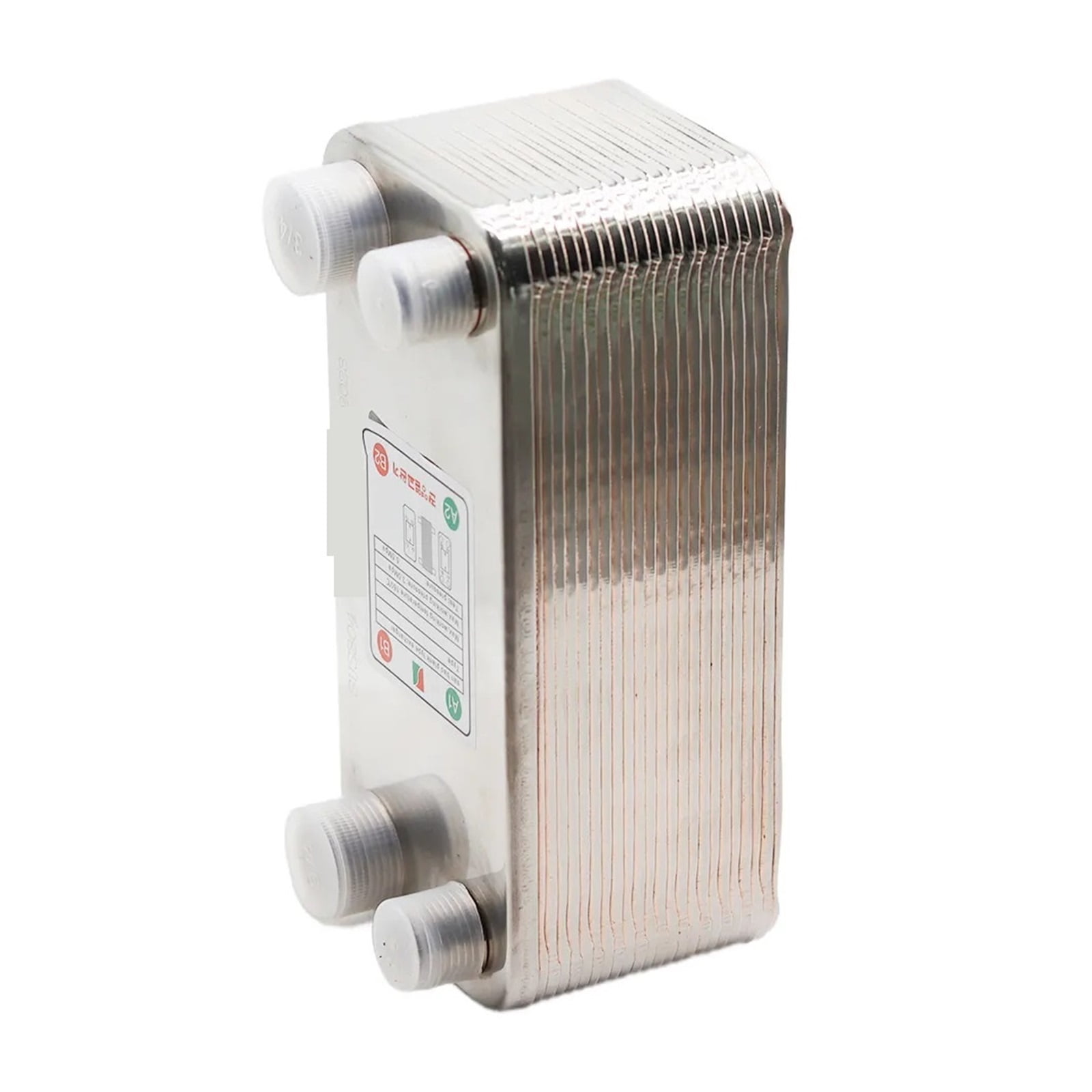 24 Plates Heat Exchanr Beer Wort Chiller Cooler SUS 304 Stainless Steel ...