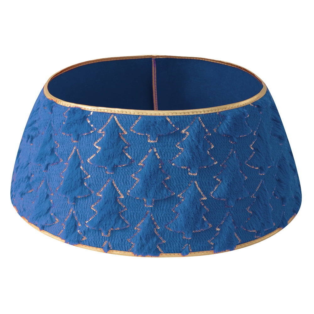 24" Plush Christmas Tree Collars Decorations, Green Creative Xmas Tree ...