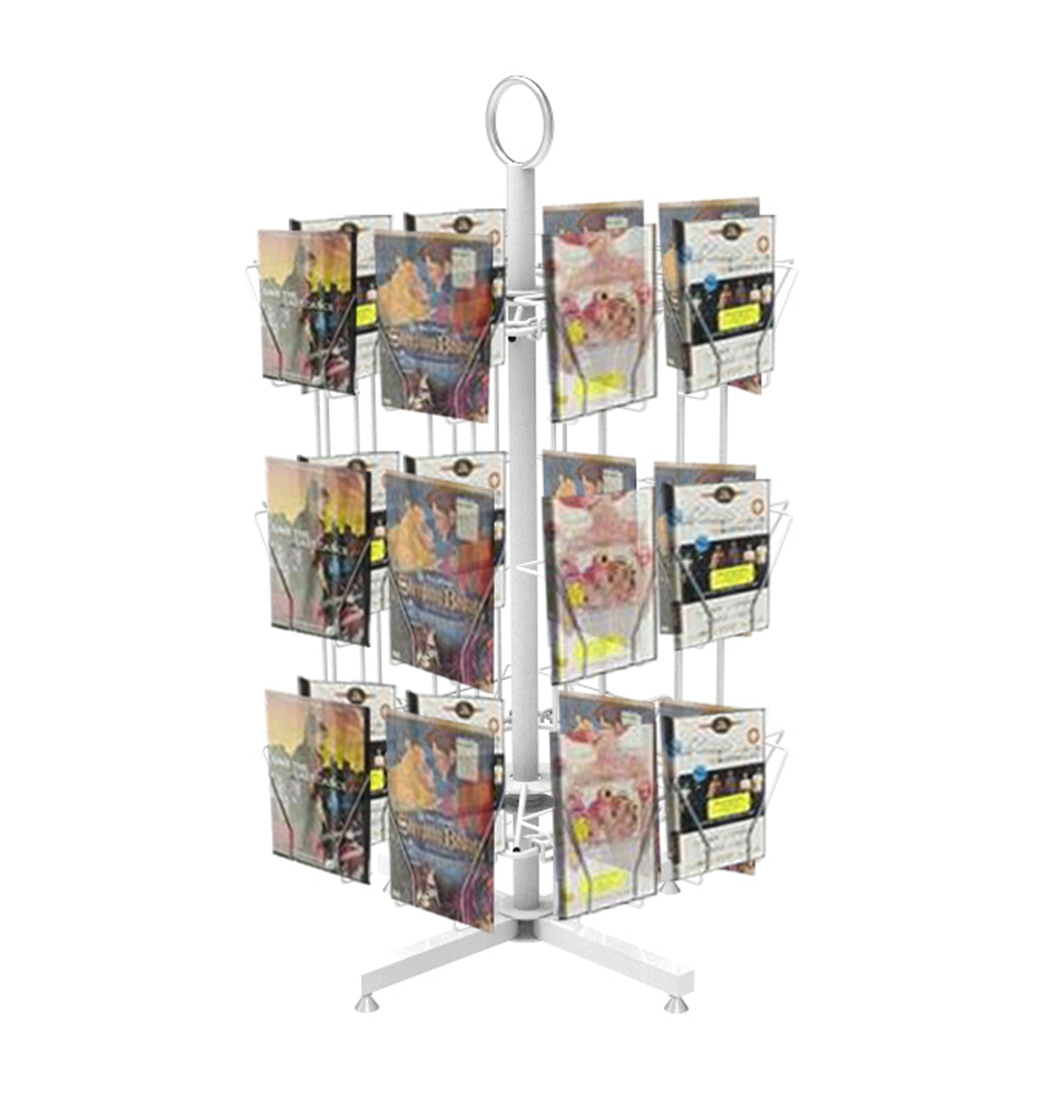 24 Pocket 5X7 Greeting Card Rack Post Card Birthday Christmas Holiday ...