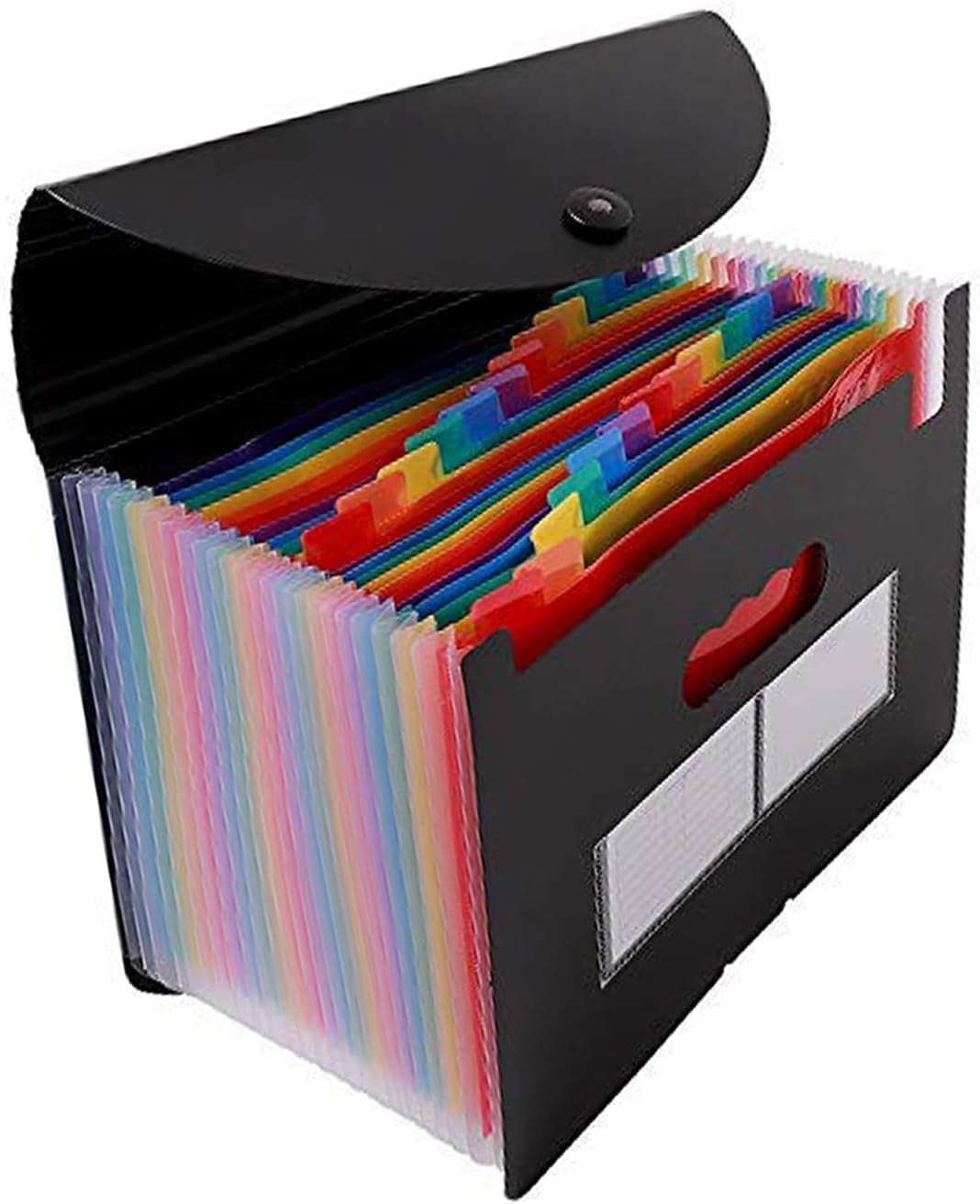 24 Pockets Accordion File Organizer,A4 Portable File Organizer ...