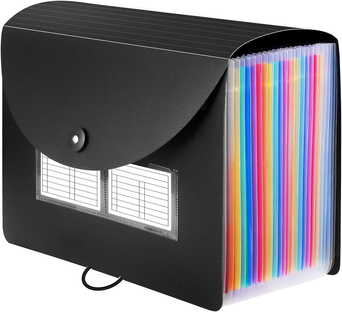 24 Pockets Expanding File Folder with Blank Labels, According File ...