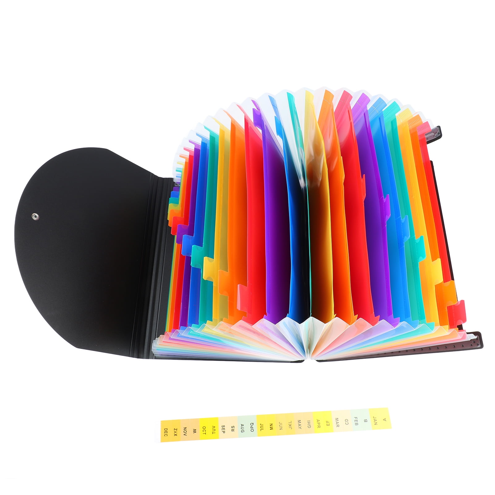 24 Pockets Expanding File Folder with Cover Index Tag Waterproof ...