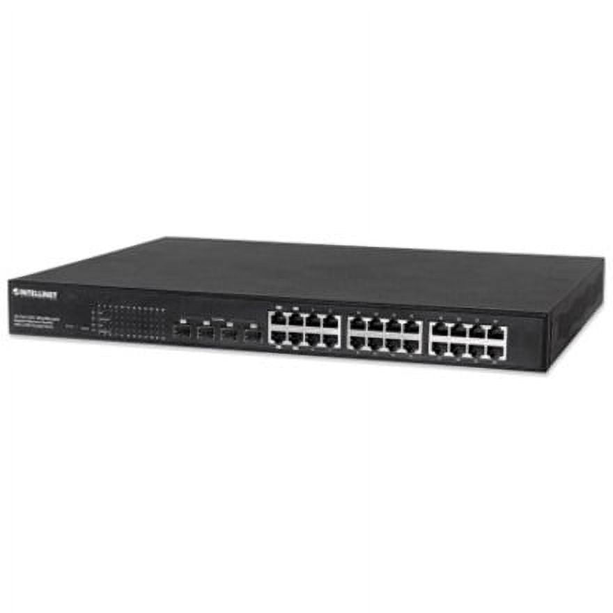 24-Port Gigabit Ethernet PoE+ Web-Managed Switch with 4 SFP Combo Ports ...