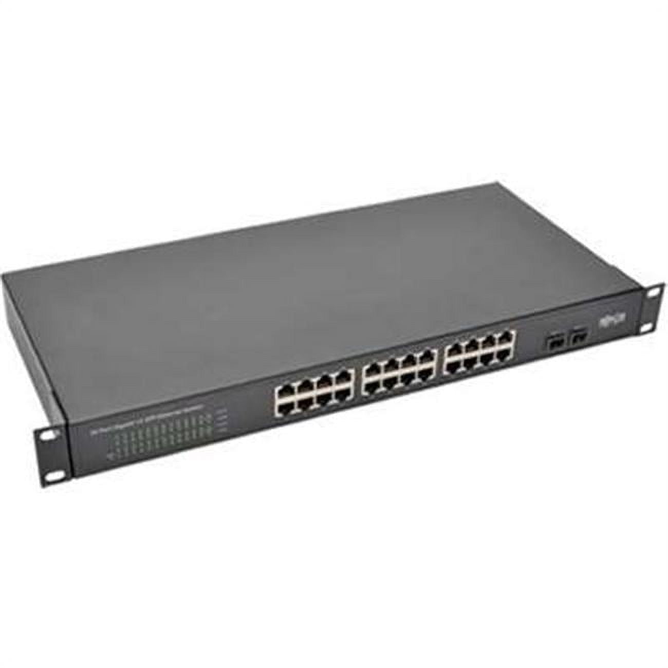 24 Port Gigabit Ethernet Switch Rackmount Unmanaged Metal 1U - Walmart.com