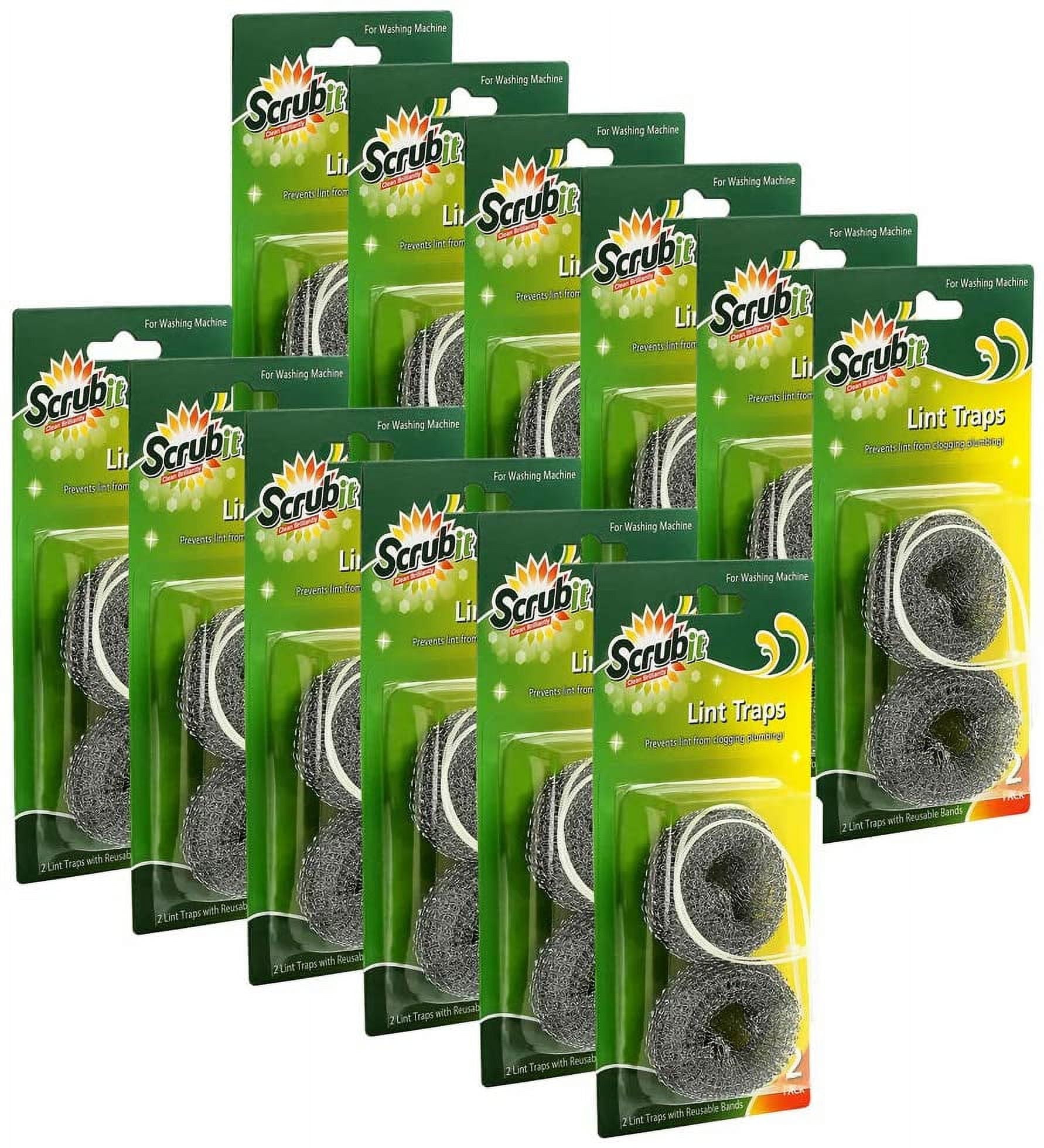 Scrubit Washing Machine Lint Traps, 24 Pack, Aluminum Mesh, Includes 24 ...