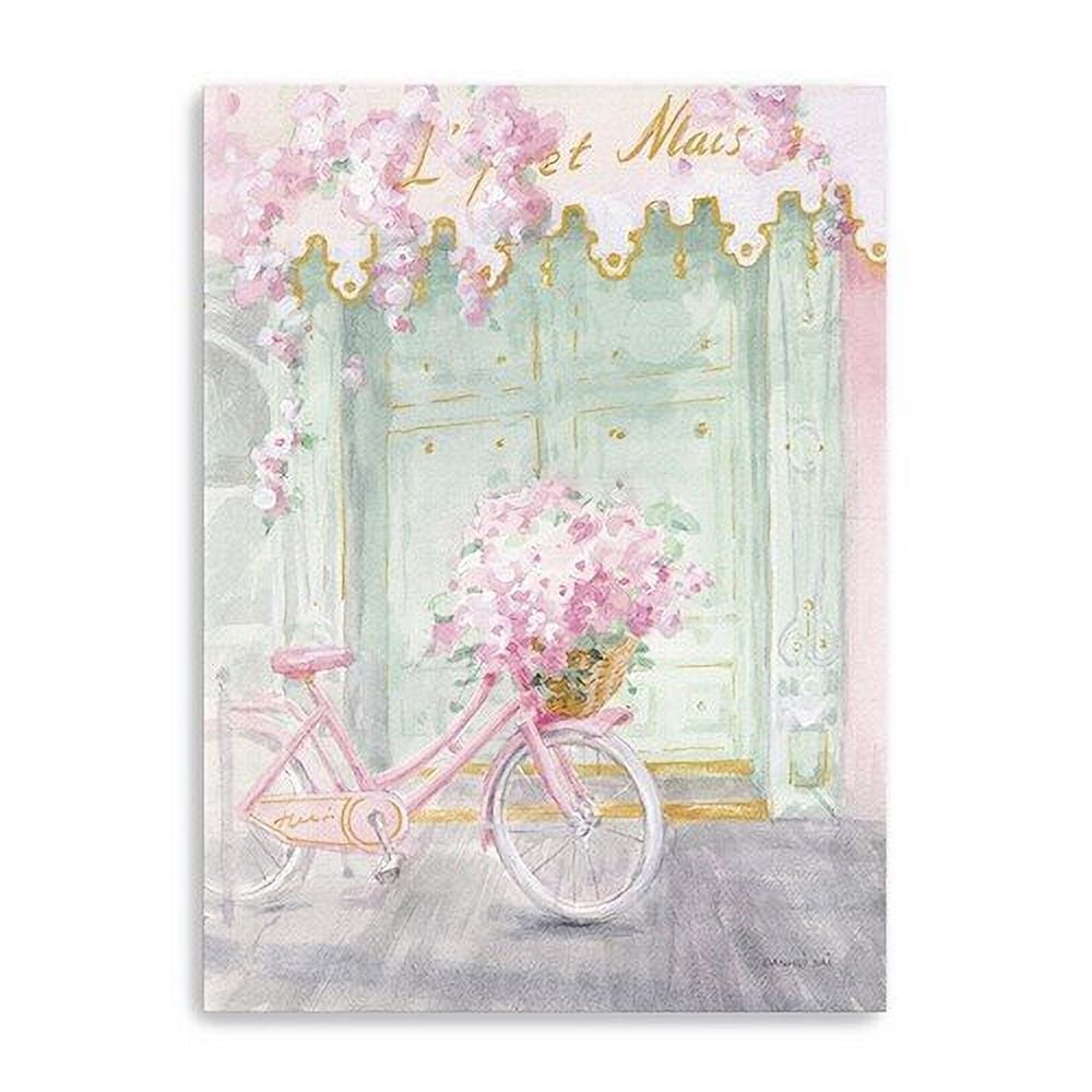 24" Pretty Pastel Pink Paris Canvas Wall Art - Walmart.com