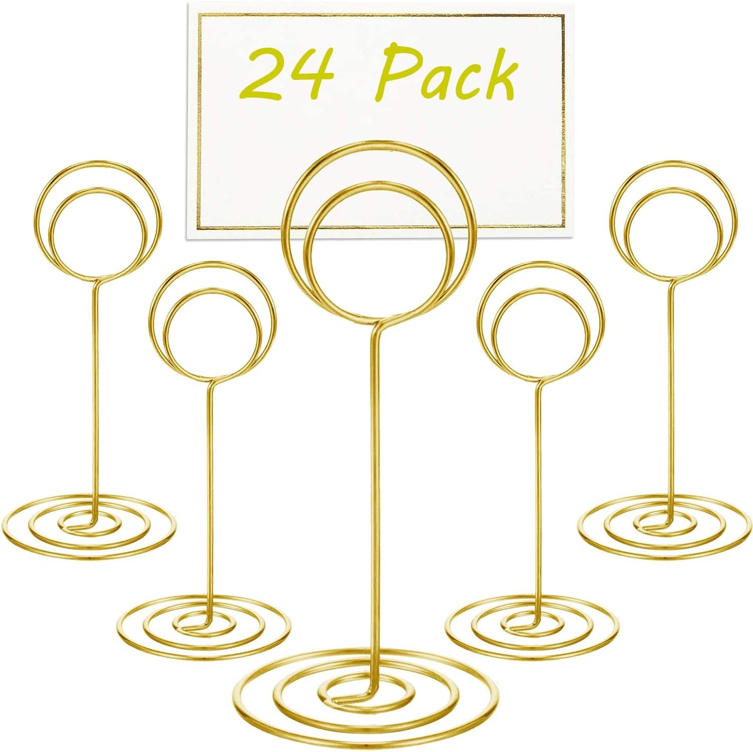 24 Preview Premium TableSigns with Gold Foil Border - 24 Pcs Place ...