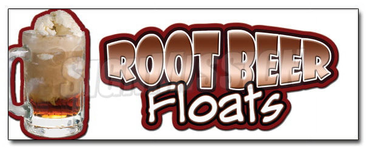 24" ROOT BEER FLOATS DECAL sticker rootbeer float mug - Walmart.com