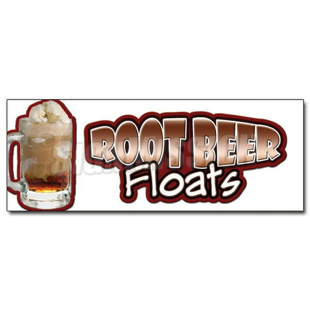 24" ROOT BEER FLOATS DECAL sticker rootbeer float mug - Walmart ...