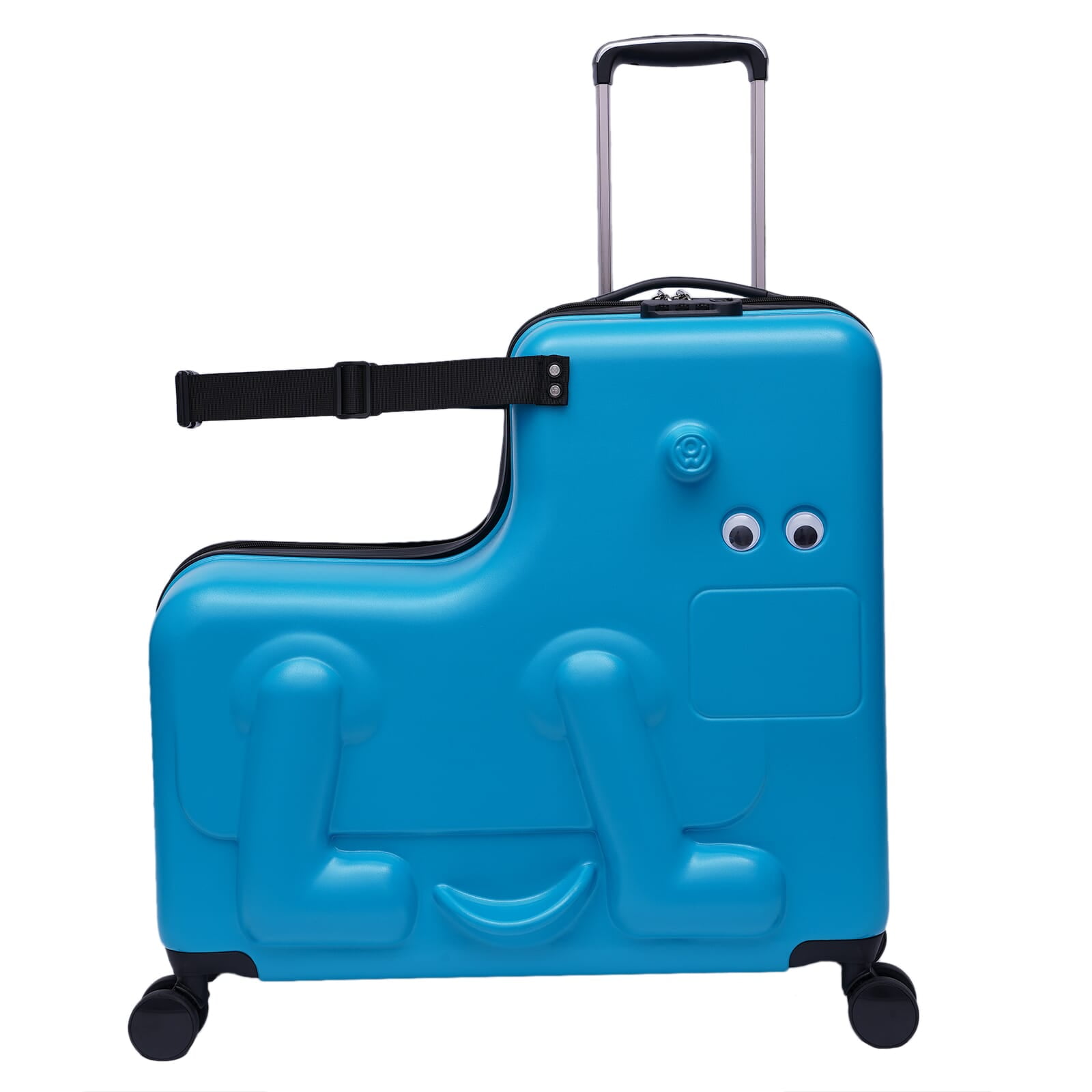 "24"" Ride-on Kid Suitcase with Lock, Carry Wheels, Children Travel ...