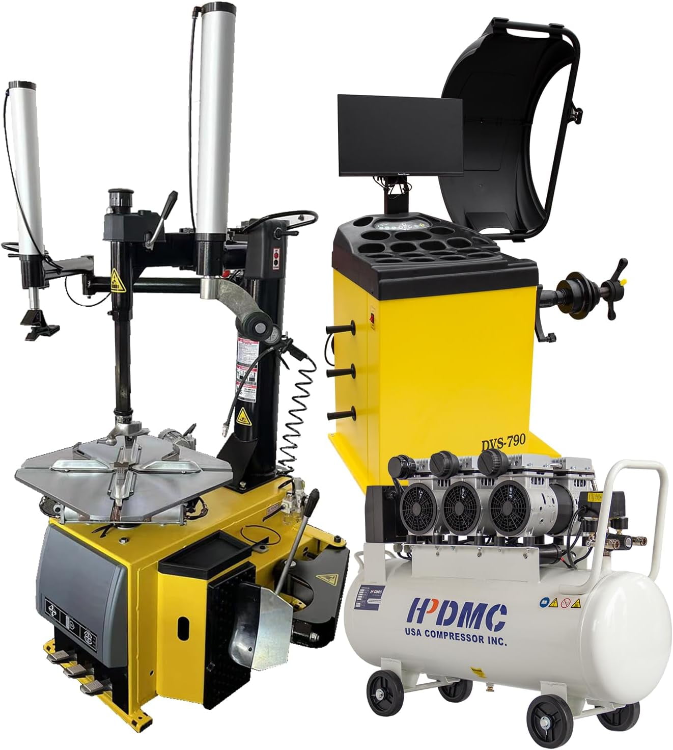 24'' Rim 1.5HP Tire Changer w/Assist Arms and 10''-24'' Rim Tire ...