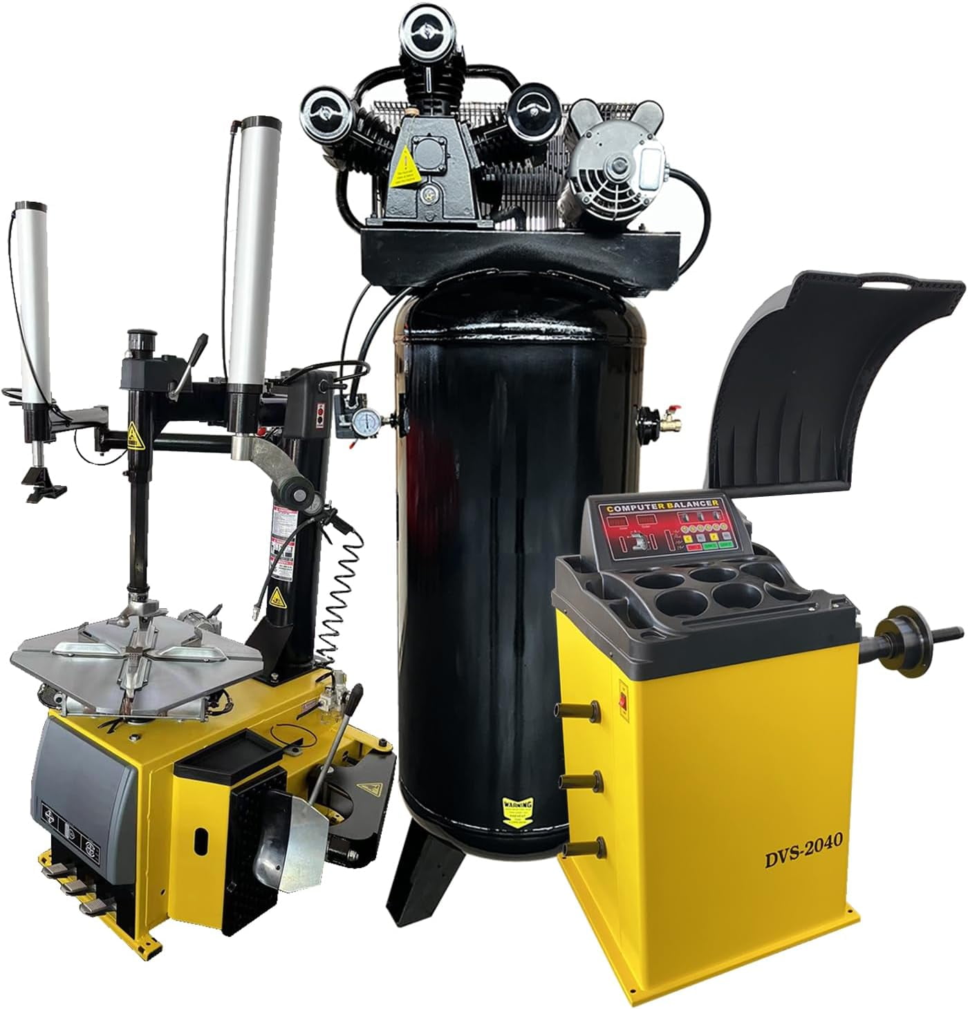 24'' Rim 1.5HP Tire Changer w/Assist Arms and 24'' Rim Tire Balancer ...