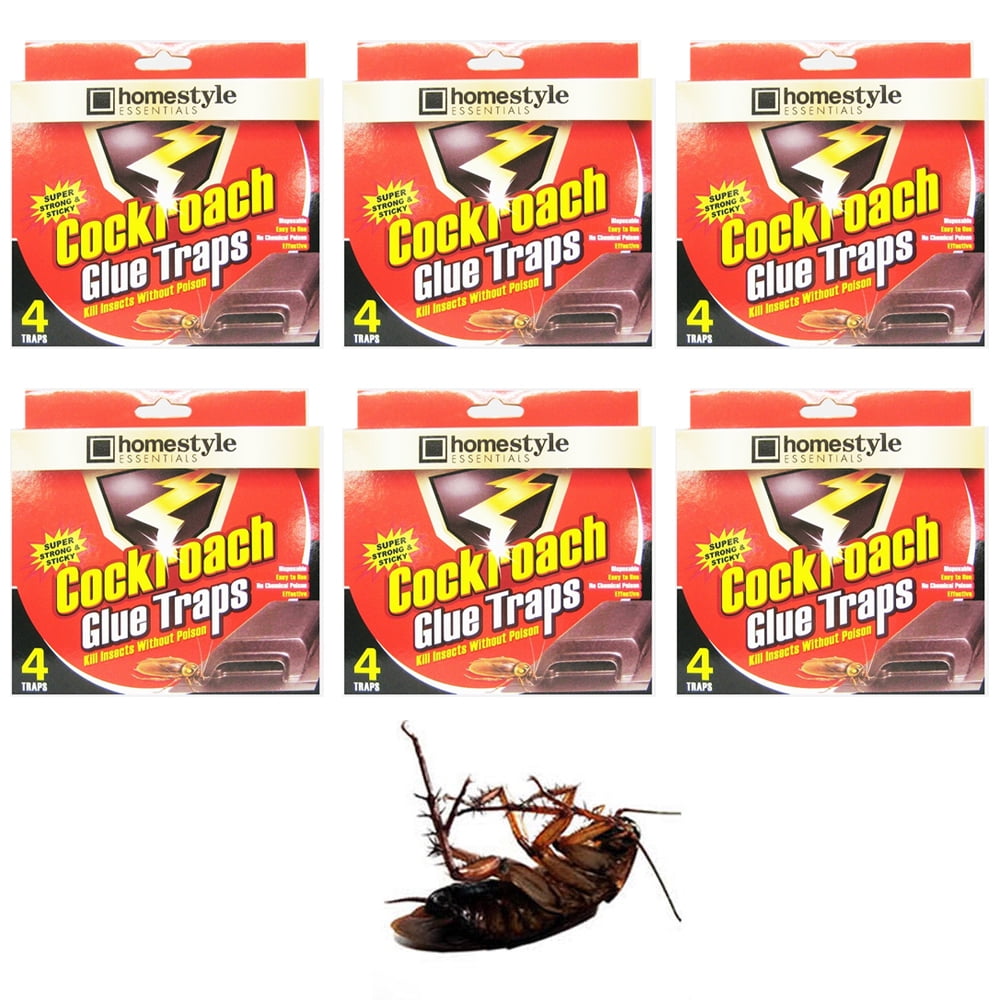 24 Roach Glue Traps Board Pest Insect Rodent Bugs Killer Control ...