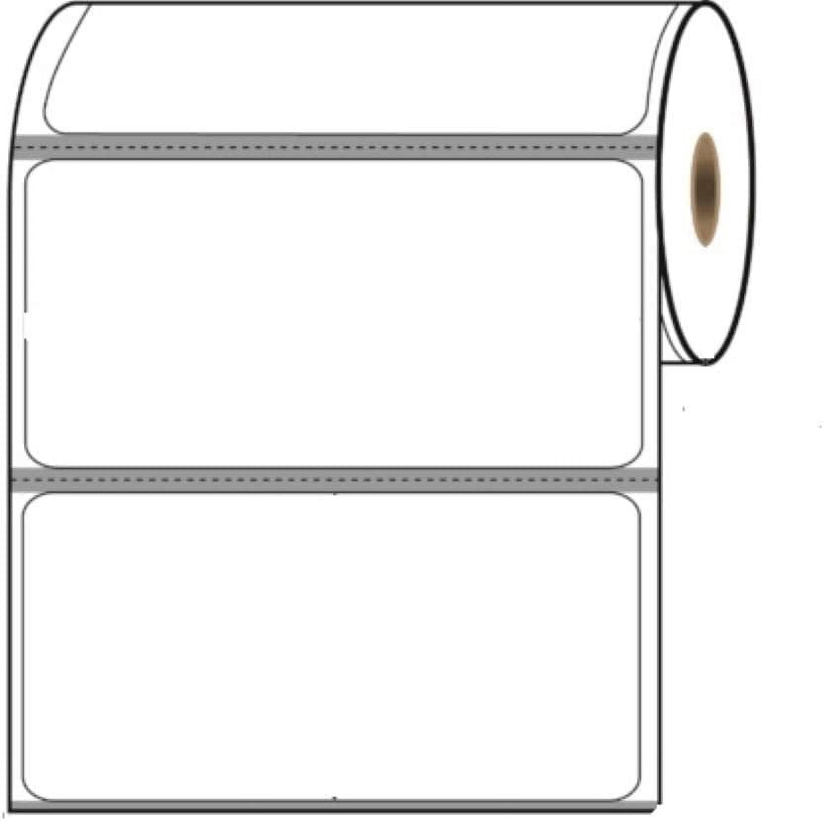 24 Rolls of 4" Wide x 2" high Direct Thermal Compatible Labels for ...