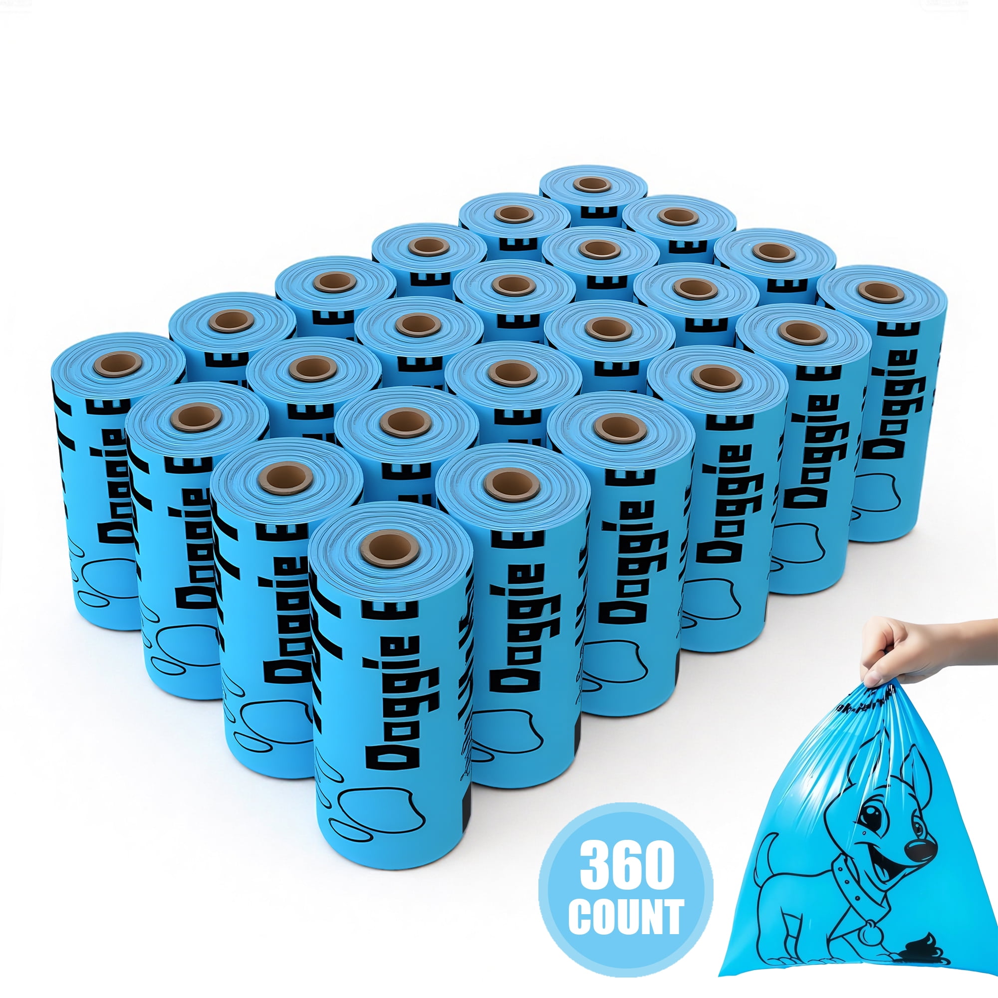 GARITIN Dog Poop Bags for Dogs, Dog Bags for Waste 24 Rolls 360 Count ...