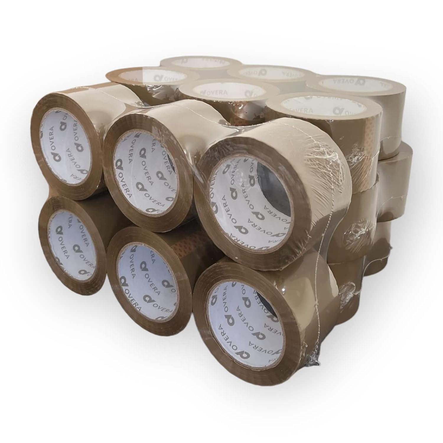 24 Rolls Heavy Duty Tan Packing Tape 3 Inch x 110 Yards (330 Feet) Per ...