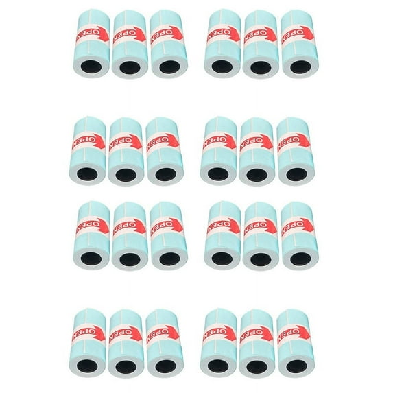 24 Rolls Sticker Thermal Paper 57mm x 30mm Self-Adhesive Thermal ...