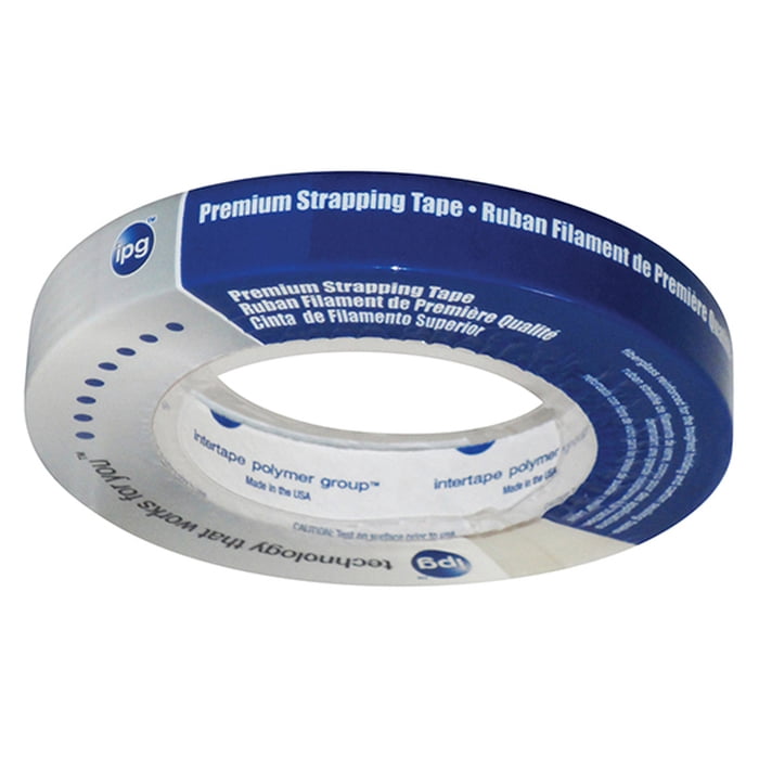 24-Rolls of .70” x 60.1 yds IPG 9715 Strapping Tape Premium Reinforced ...