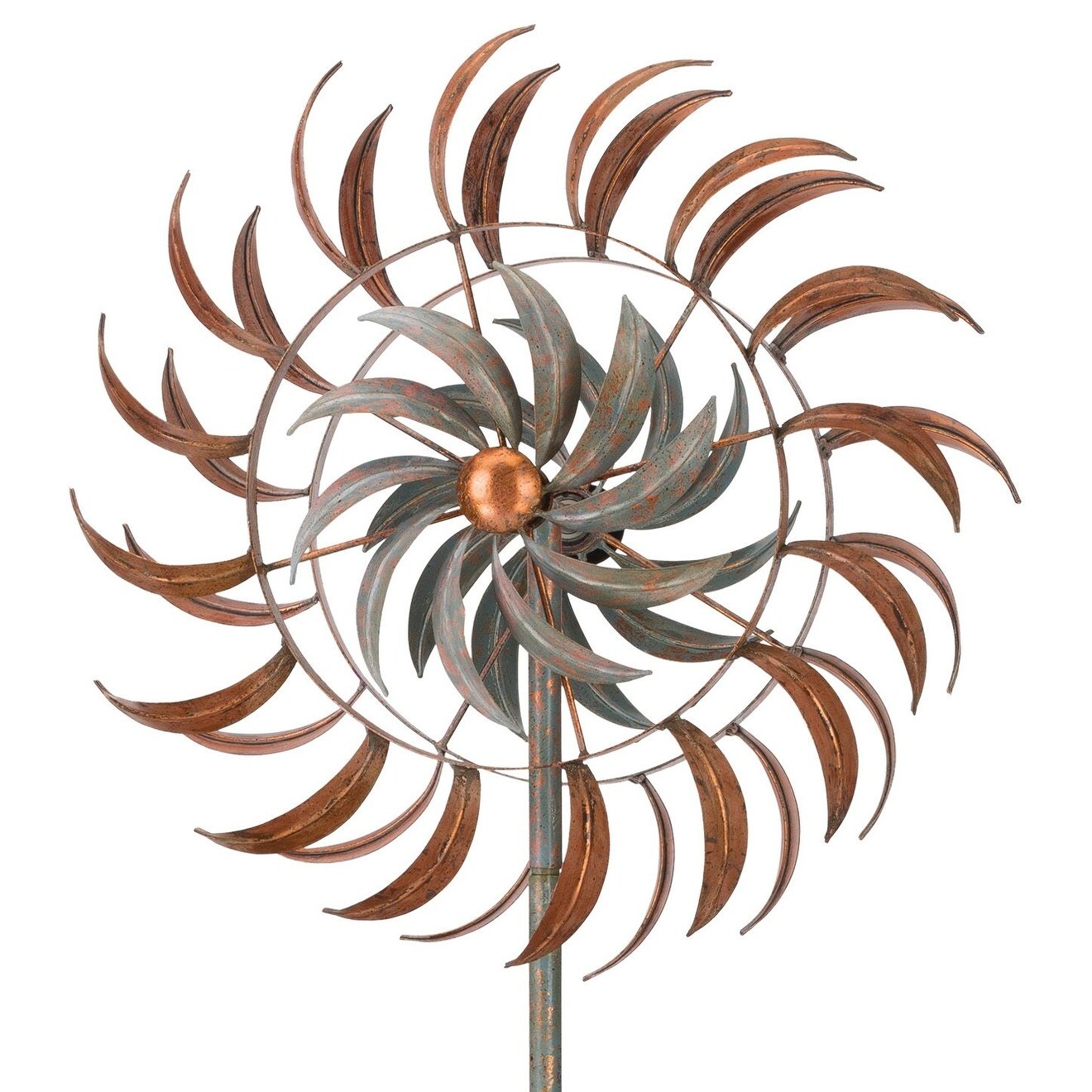 24 Rotating Wind Spinner - Copper Petals - 24"x75" - Walmart.com