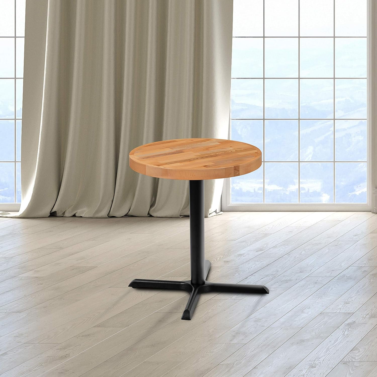 24" Round Butcher Block Style Table Top - Walmart.com