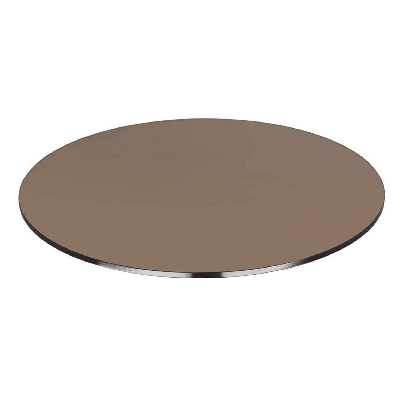 24" Round Glass Table Top - Tempered - 3/8" Thick - Flat Polished ...