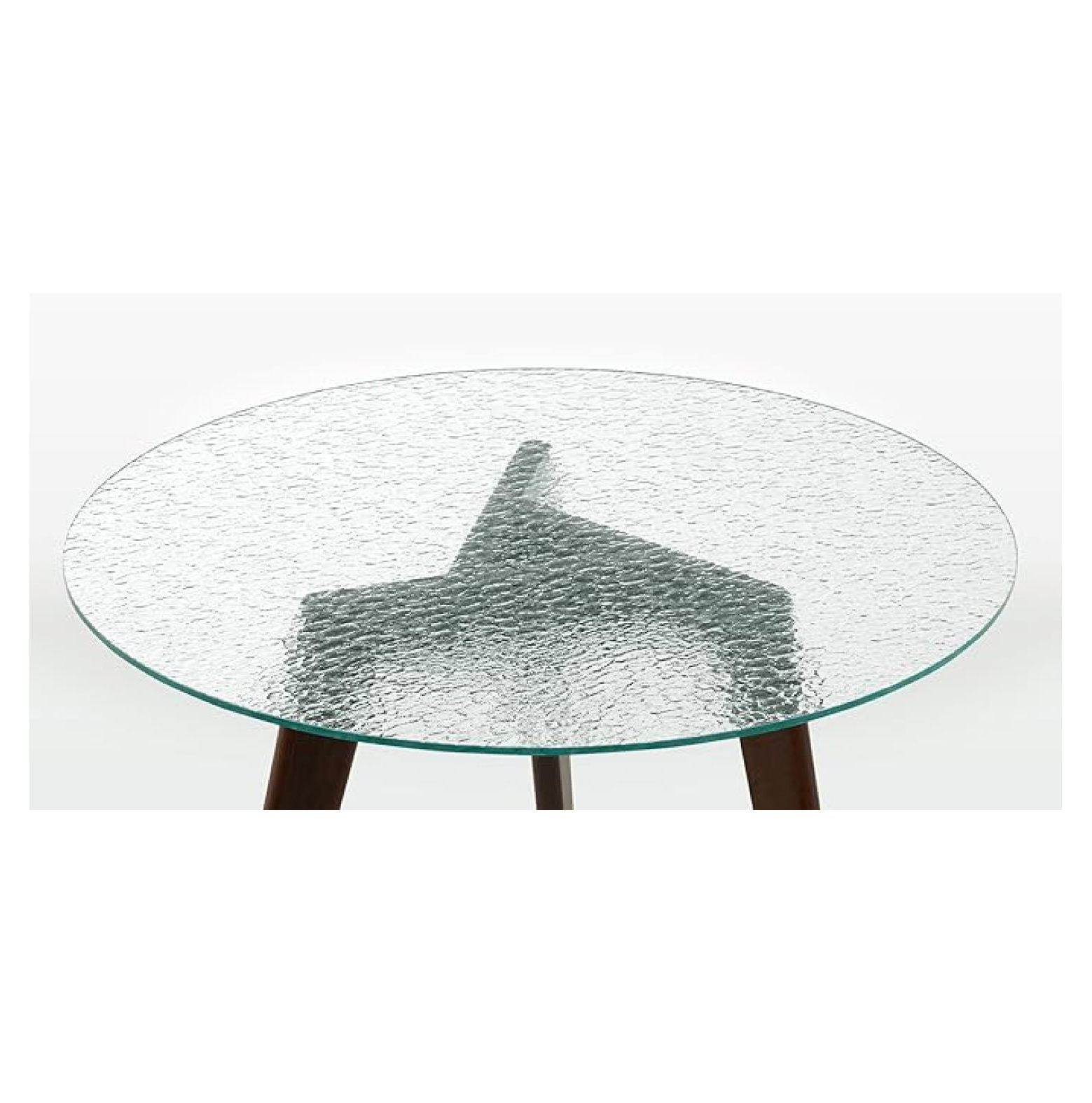 24’’ Round Glass Table top, Water Tempered Glass, 1/4’’ Thick Flat ...