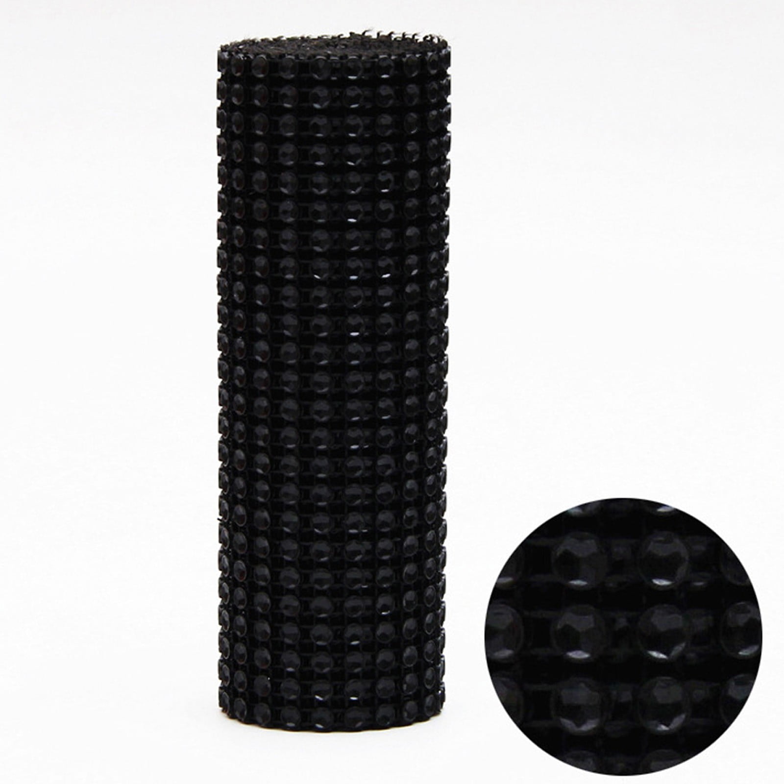 24 Rows Of Plastic Hollow Mesh Drill Black,1Pc Decorative Ribbon ...