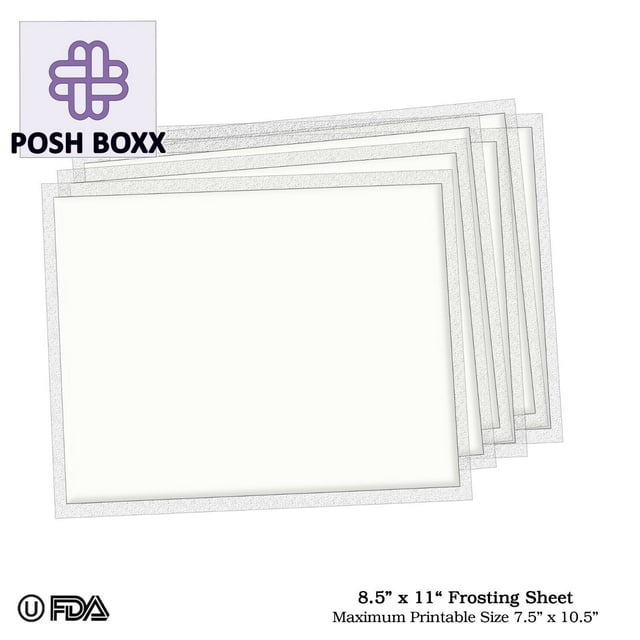 24 SHEETS OF BLANK FROSTING SHEETS / ICING SHEETS / EDIBLE PAPER TOPPER ...