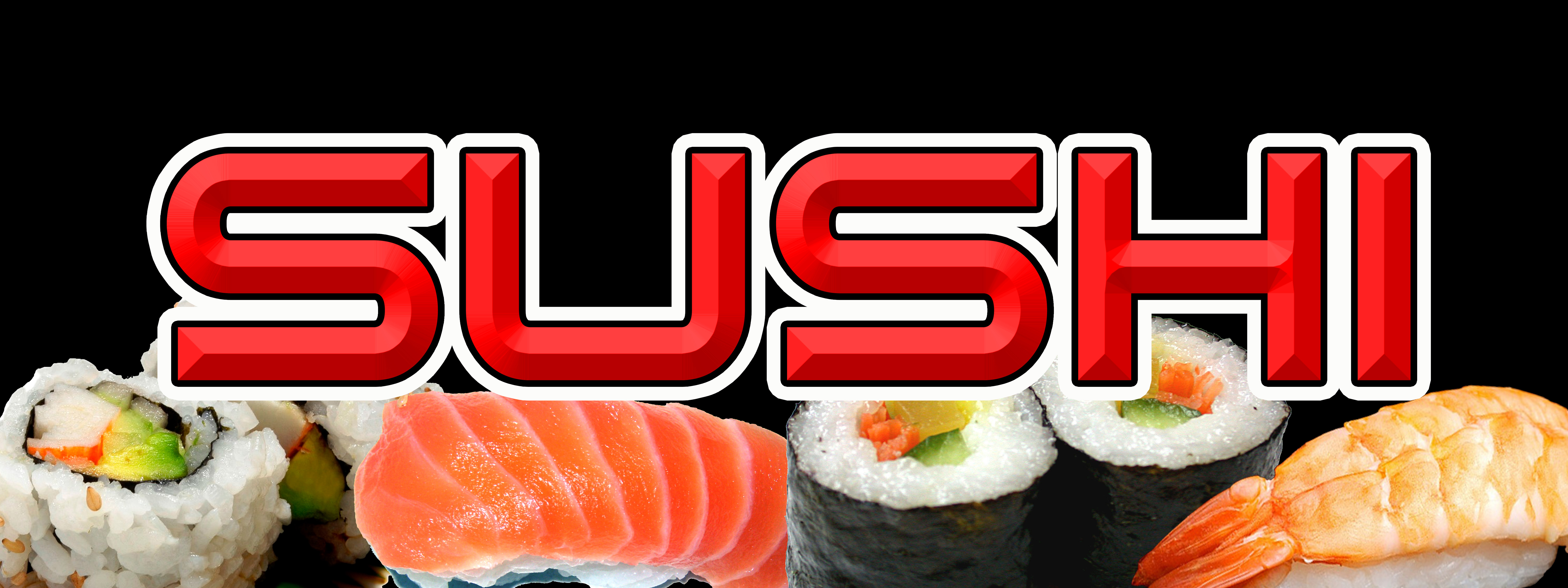 24" SUSHI DECAL sticker sashimi ramen noodles soba japanese japan udon ...