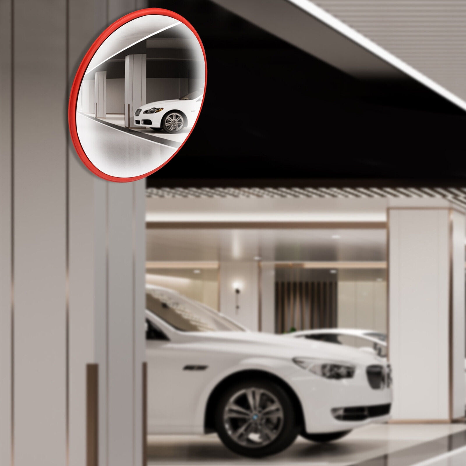 24" Safety Convex Mirror for Blind Spots, Traffic Mirror, Outdoor ...