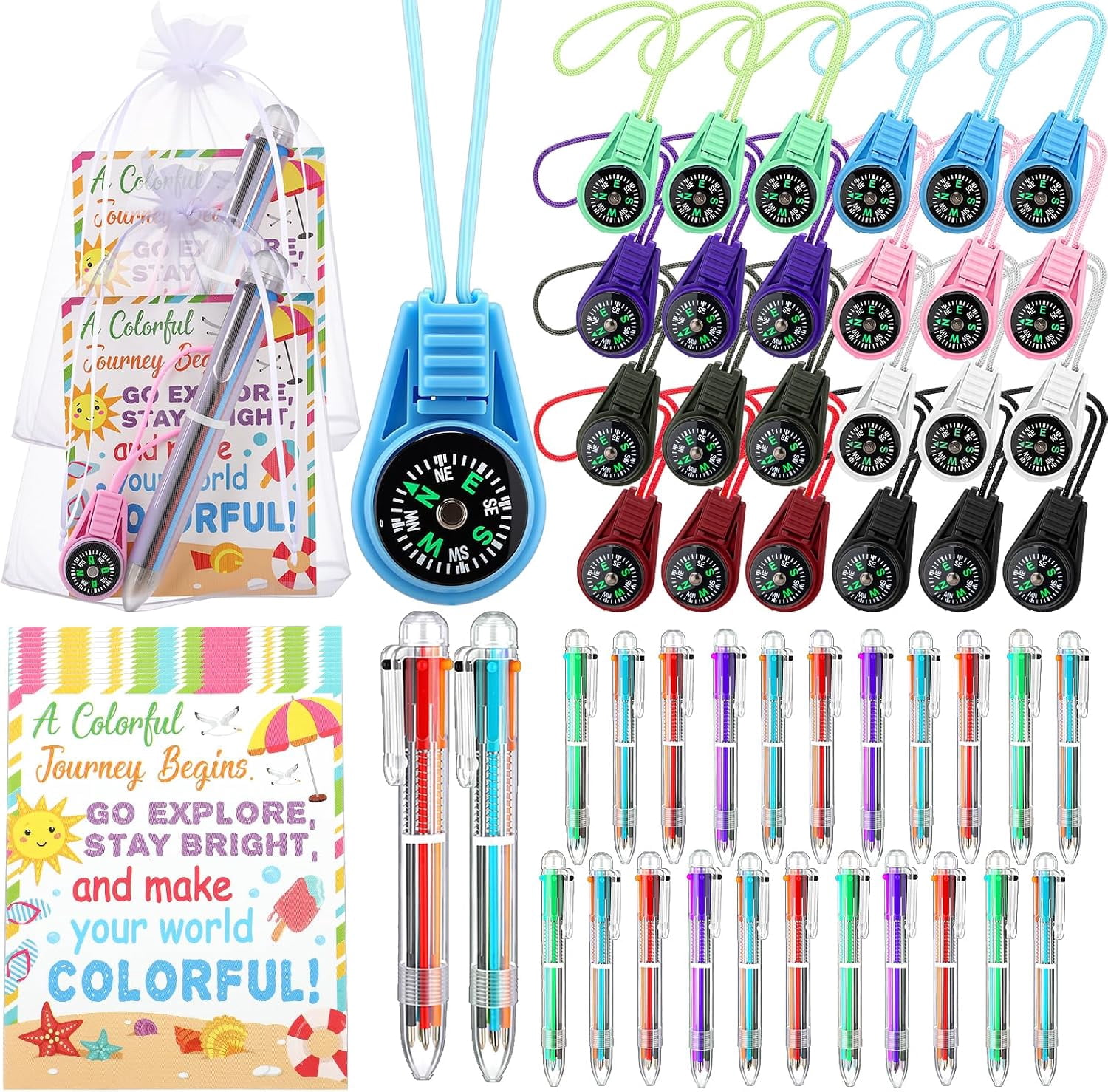 24 Set Graduation Gift Bulk End of Year Student Gifts 6 in 1 Multicolor ...