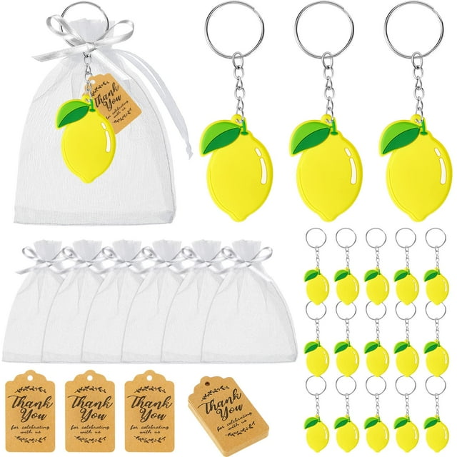 24 Set Lemon Party Favors Including Lemon Fruit Ke