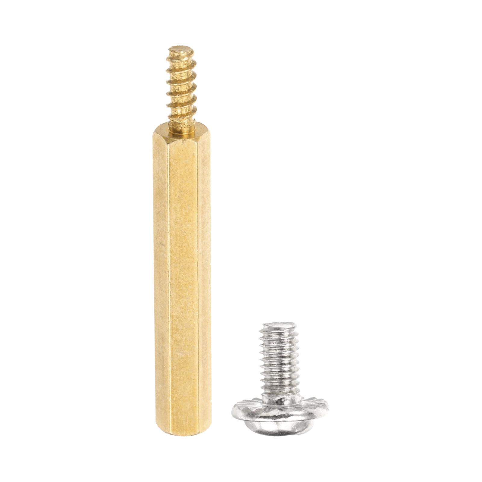 24 Set M3 x 30mm + 8mm Hex Motherboard Standoffs with Screw, Brass ...