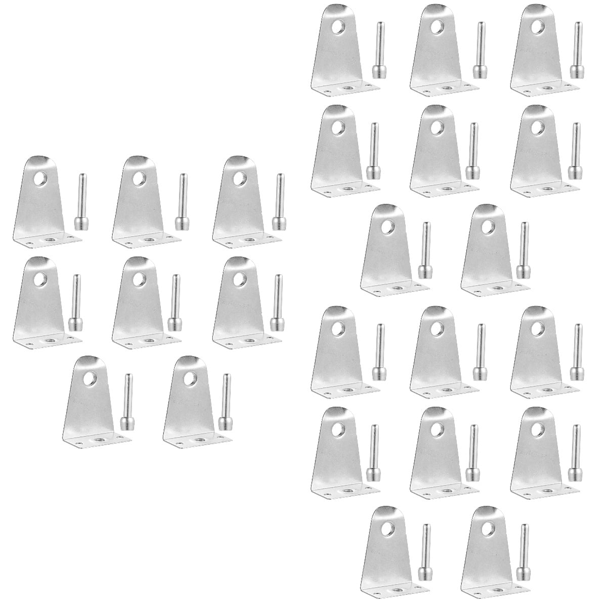 24 Sets Bolts Metal Hold down Clips Stainless Blinds down Holders Fixed ...