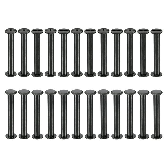 24 Sets Chicago Screws, 38mm L Galvanized Iron Chicago Screw Phillips ...