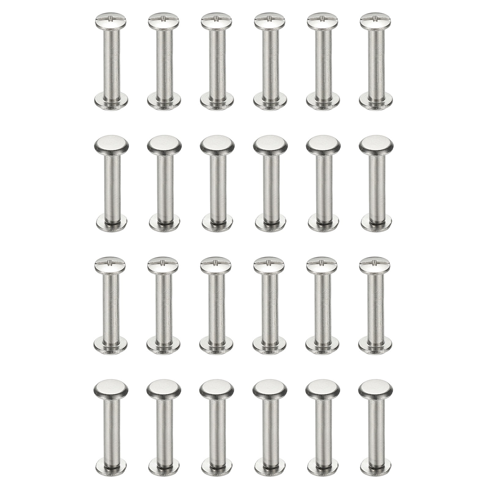 24 Sets Chicago Screws, 3x15mm(DxH) Chicago Screws Phillips Binding ...