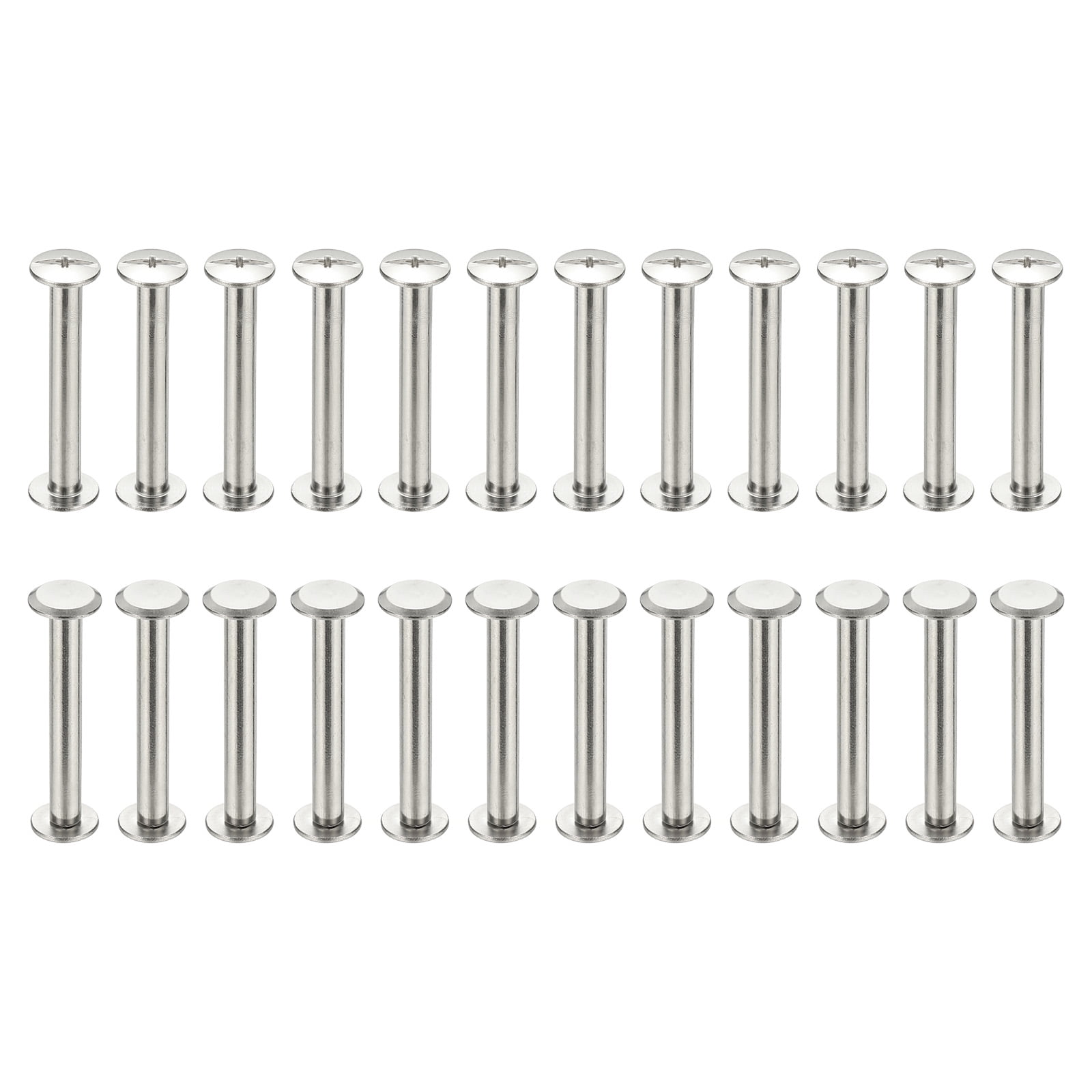 24 Sets Chicago Screws, 4x30mm(DxH) Chicago Screws Phillips Binding ...