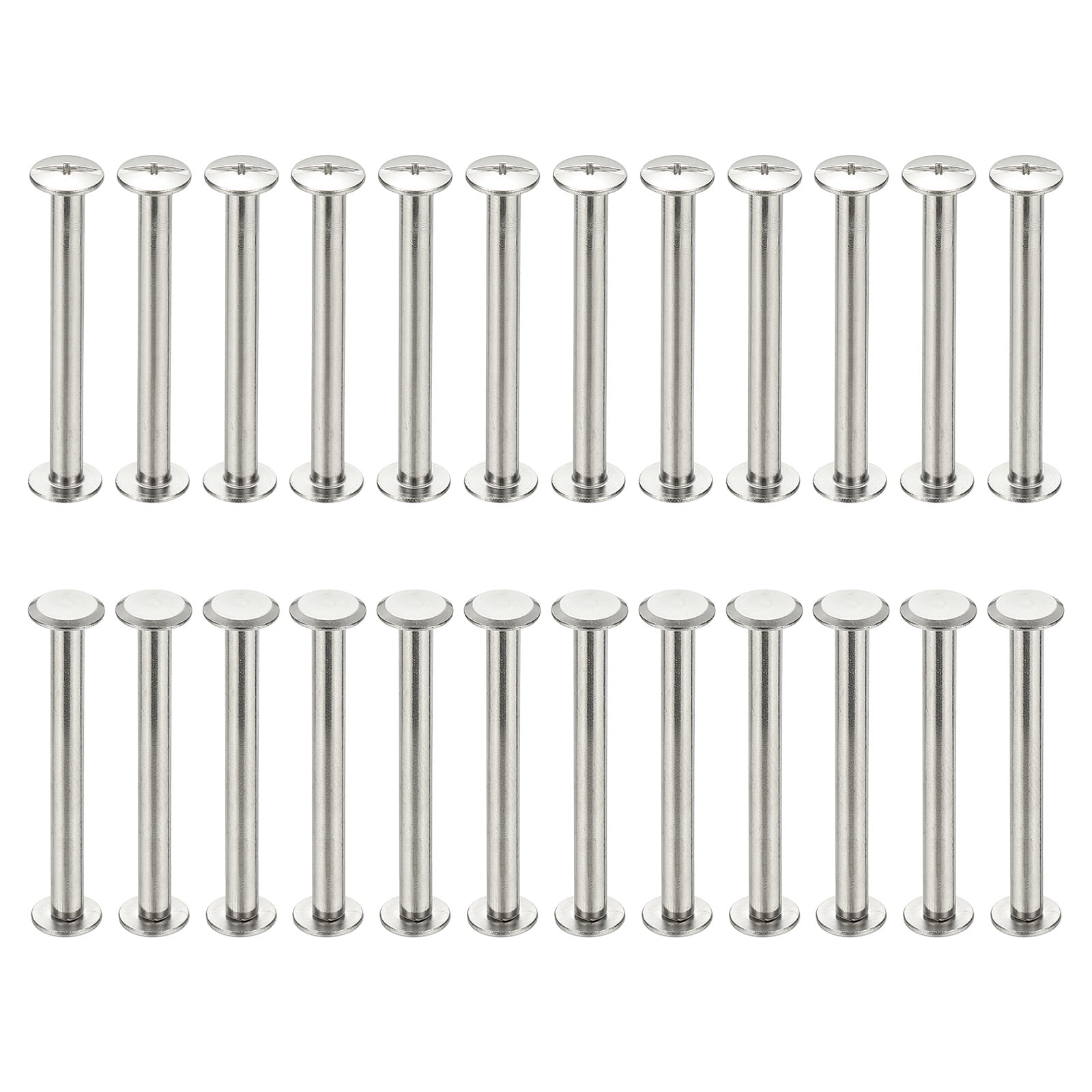 24 Sets Chicago Screws, 4x40mm(DxH) Chicago Screws Phillips Binding ...