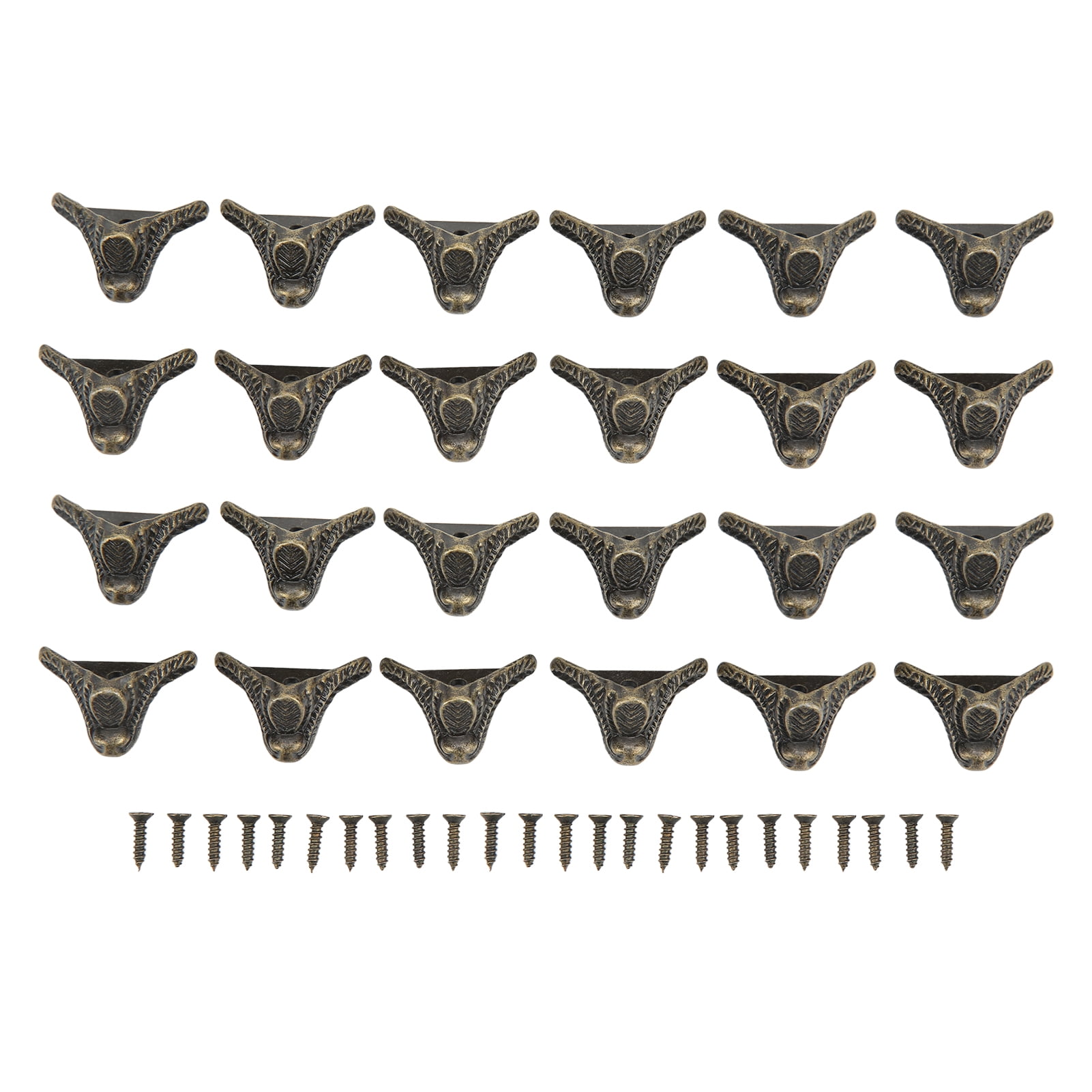 24 Sets Jewelry Box Feet Retro DIY Production Bronze Zinc Alloy ...