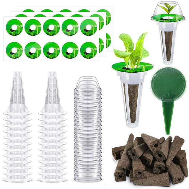 24 Sets Seed Pod Kit Indoor Hydroponics Grow Kit with Lightproof ...