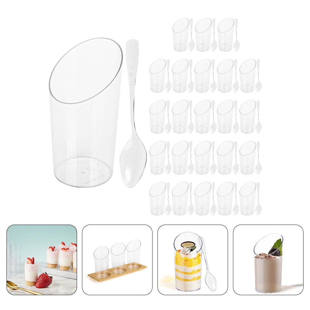 Sets of Versatile Dessert Cups Elegant Mousse Cups Clear Tiramisu Cups ...