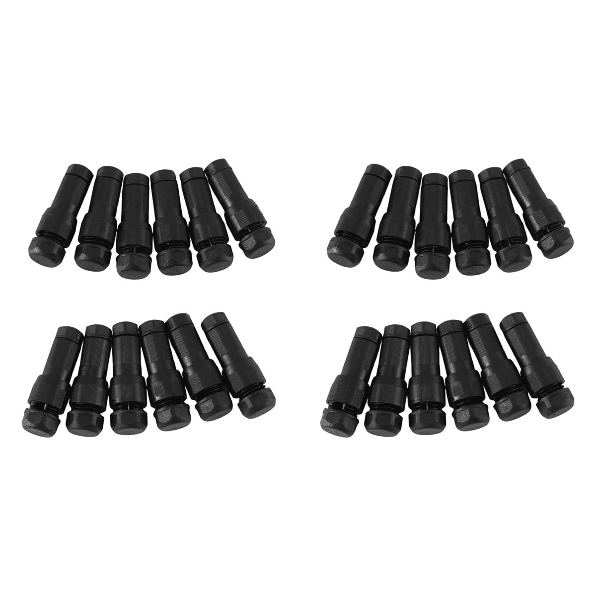 24 Sets of Wire Quick Connectors Garden Lights Twisted Low Voltage ...