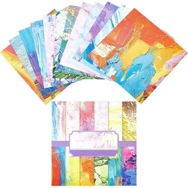 Leadrop 1 Set Floral Scrapbook Paper Pack Double-Sided Cardstock Rich ...