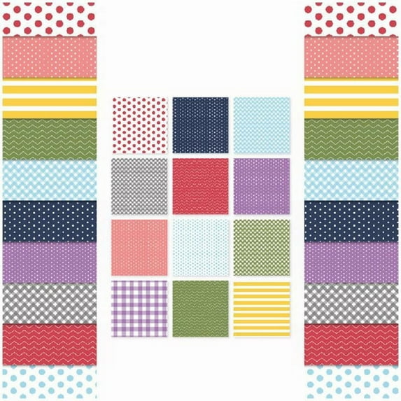 24 Sheets 5.98x5.98'' Full Sheet Candy Sticker Cut-out Pattern Paper ...