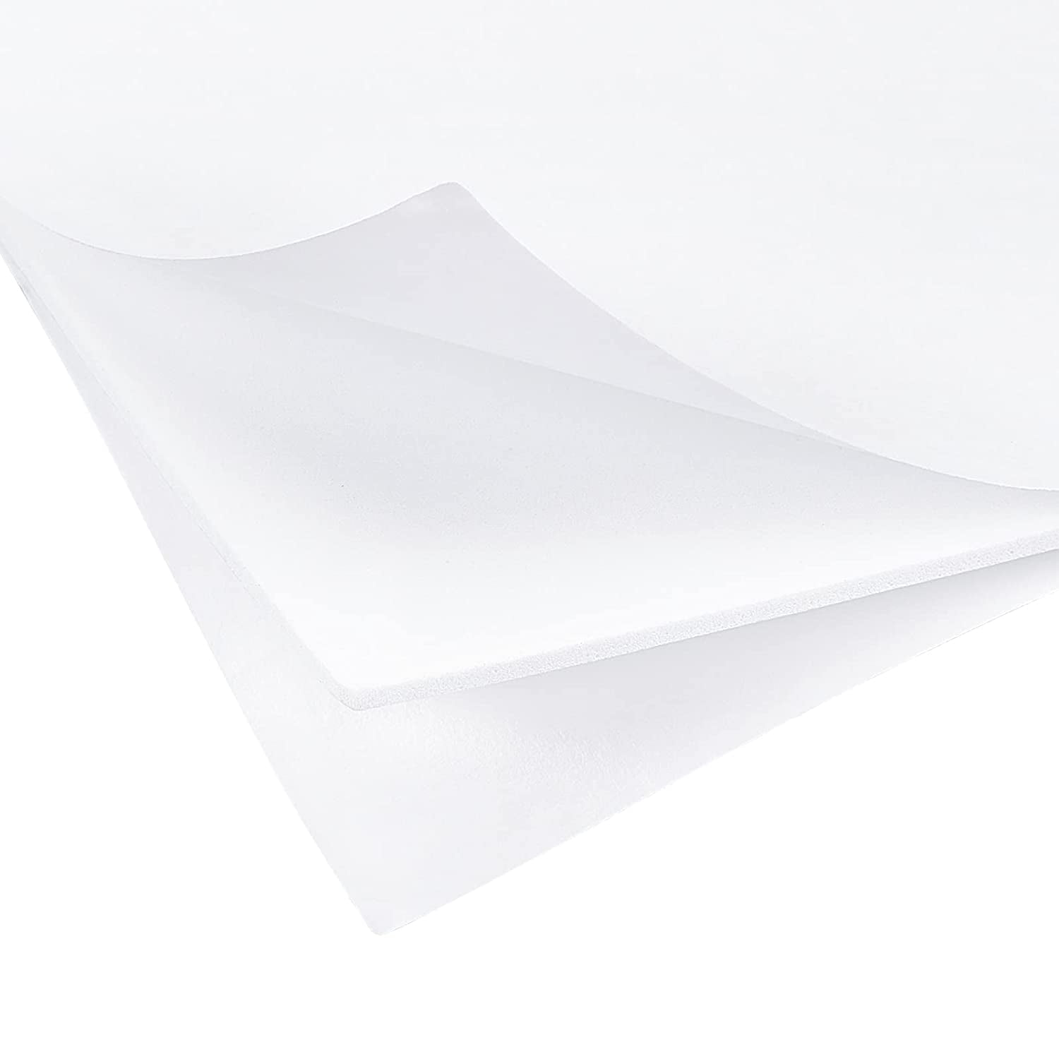 24 Sheets 5.9x3.9" White Sticky Foam Sheets 2mm Thick Double Sided ...