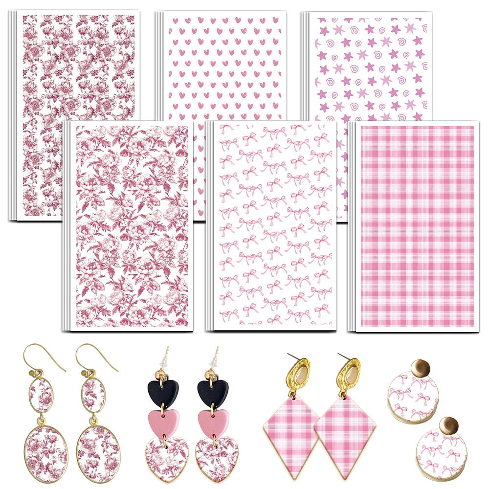 24 Sheets 6 Styles Ceramics Clay Water Transfer Paper Underglaze ...