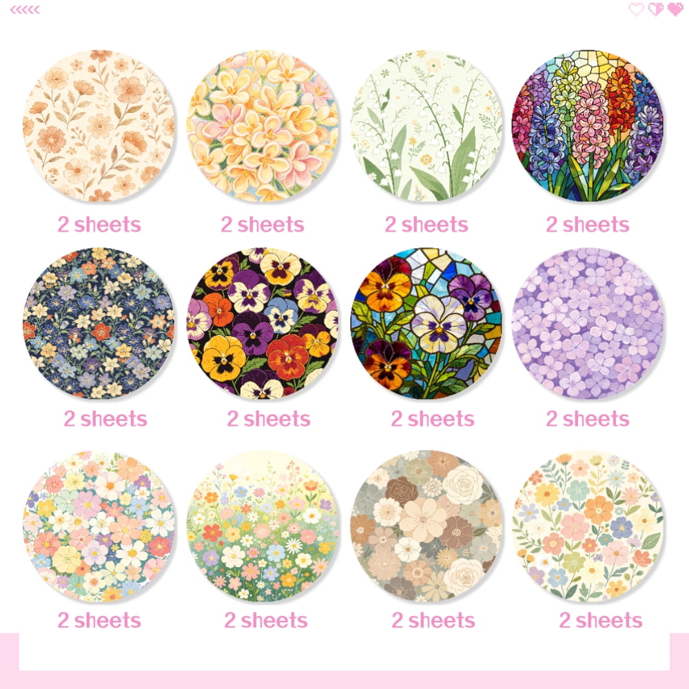 24 Sheets 6x6 Inch Origami Specific Floral Paper, Easy to Fold Flower ...