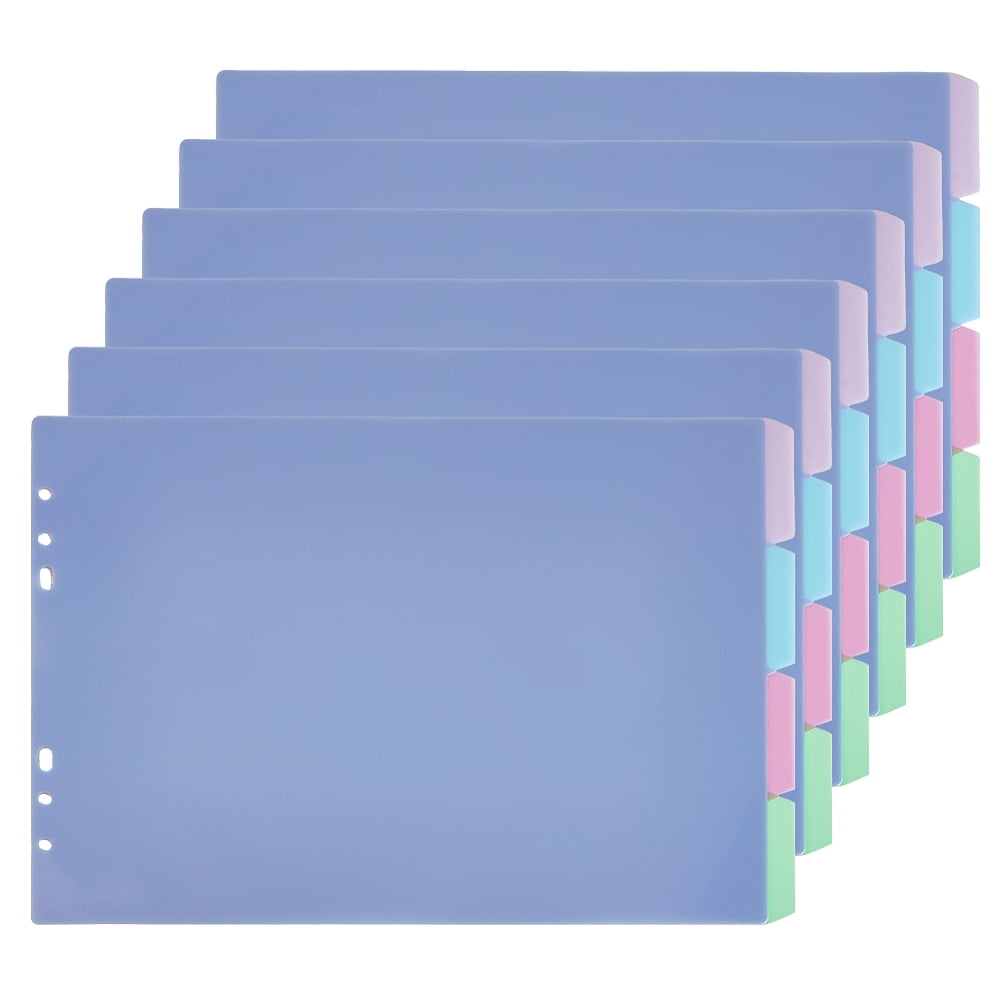 24 Sheets Binder Dividers with 4 Tabs A4 Multicolor Tabs Dividers Index ...